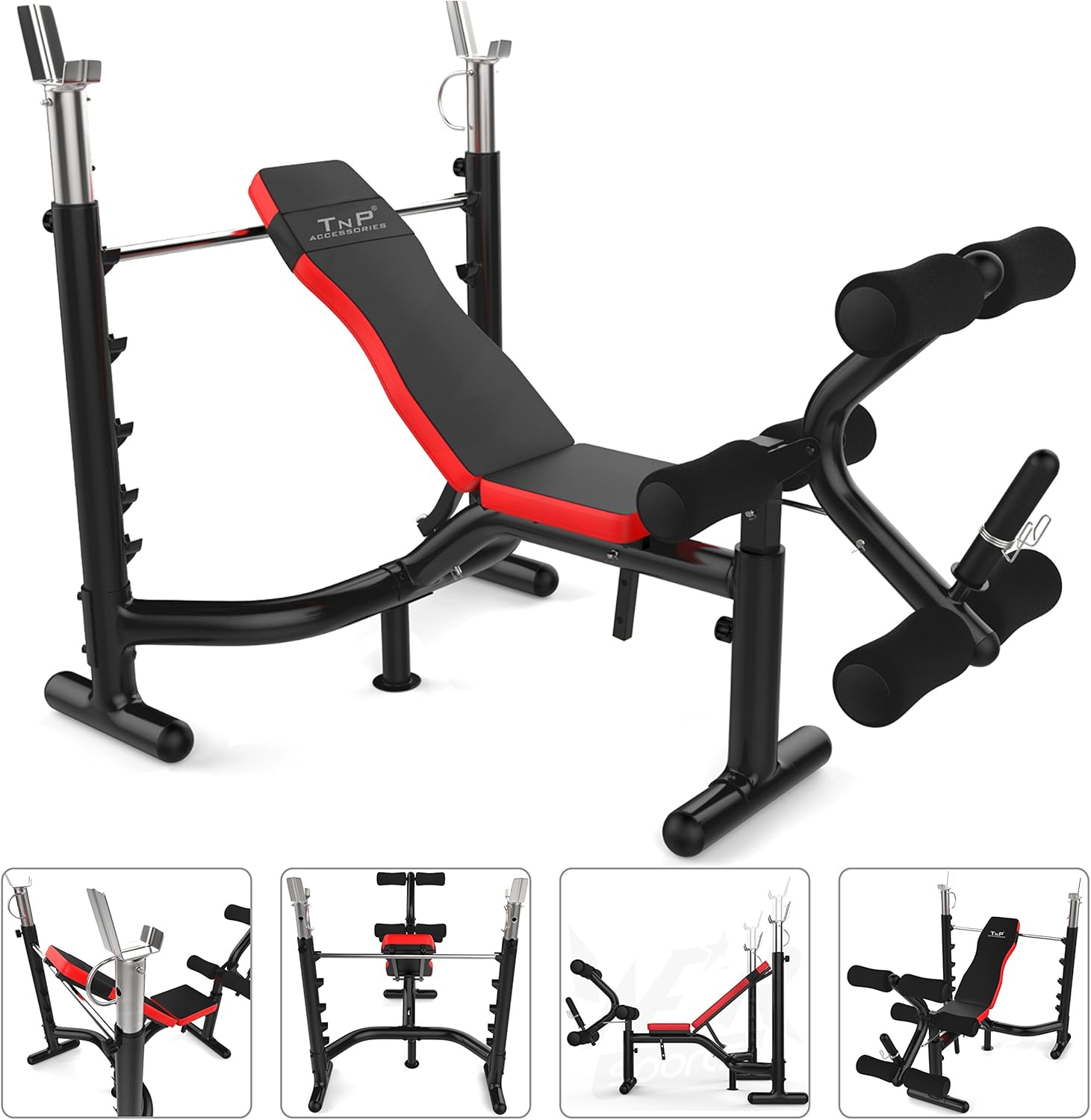 TnP Accessories. TnP Weight Bench Multi Adjustable Gym Workout Exercise ...