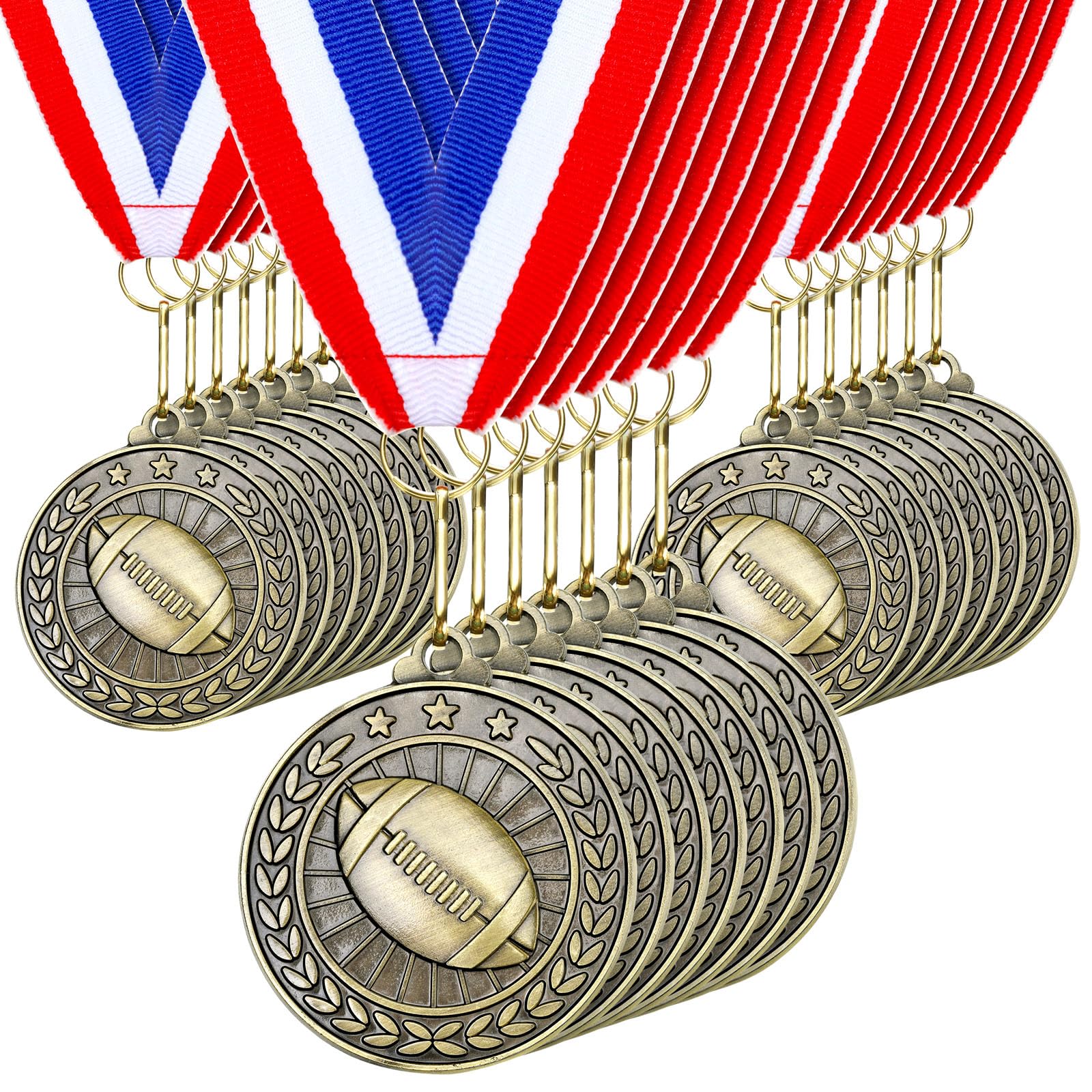 Remuuly 30 Pcs Gold Medals Bulk 2'' Basketball Soccer Baseball ...