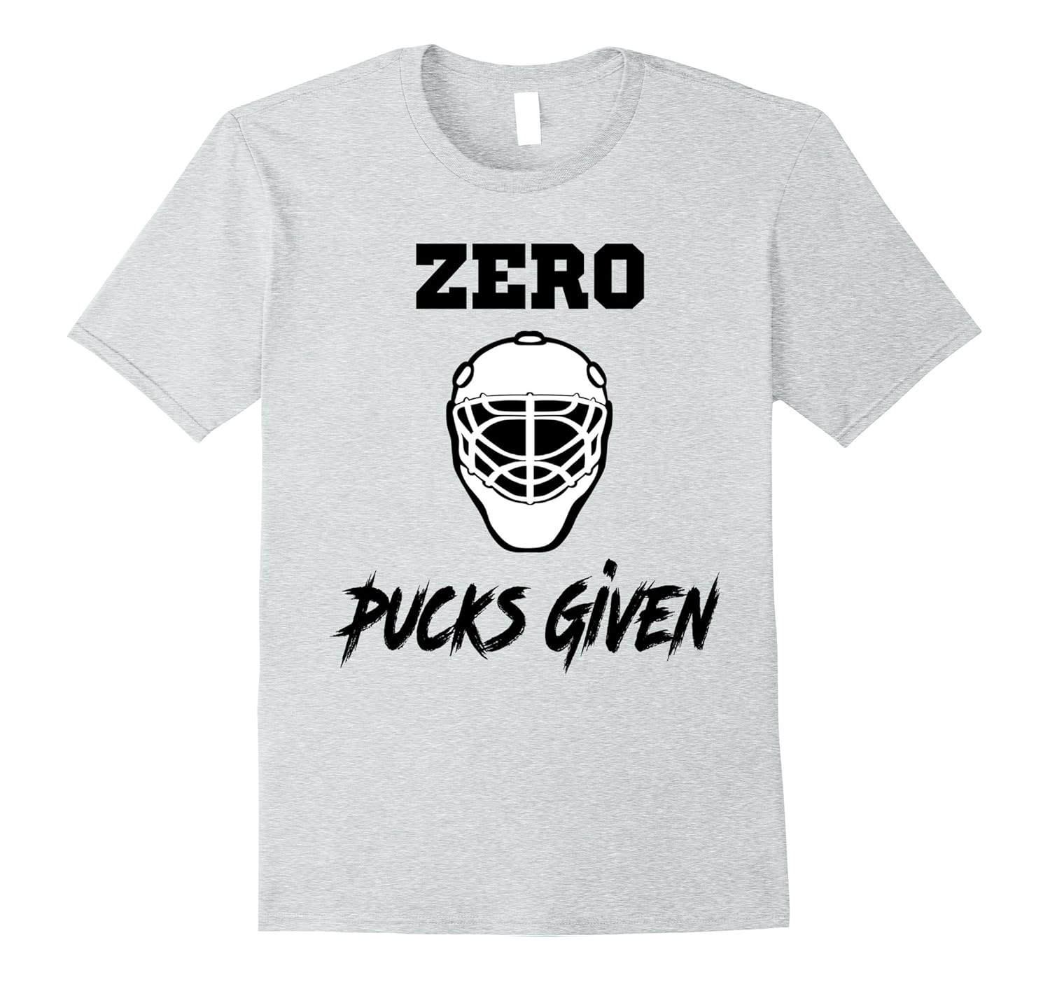 Men’s Zero Pucks Given Hockey T-Shirt-4LVS