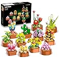 Amazon.com: 12 Pack Flowers Succulents 3.6MM Mini Building Set ...