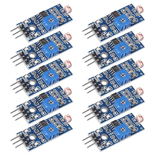 ALMOCN 10pcs 5MM LDR Photosensitive Sensor Module Light Dependent ...
