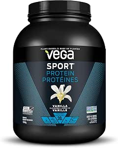 Vega Sport Protein Powder Vanilla, 45 Servings, 1.86kg - Plant Based ...