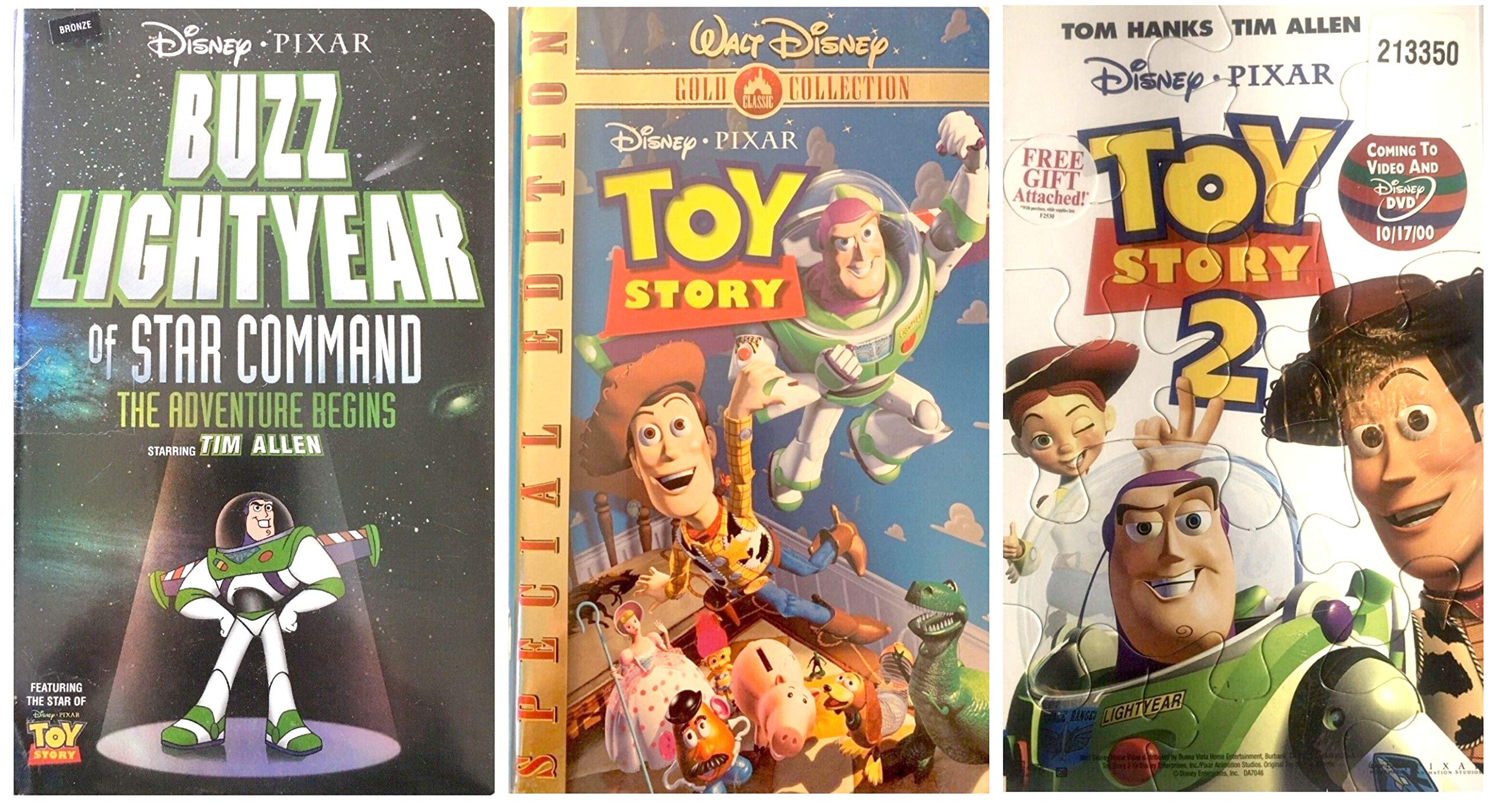 Buy Buzz Lightyear of Star Command + Toy Story + Toy Story 2 VHS Online ...