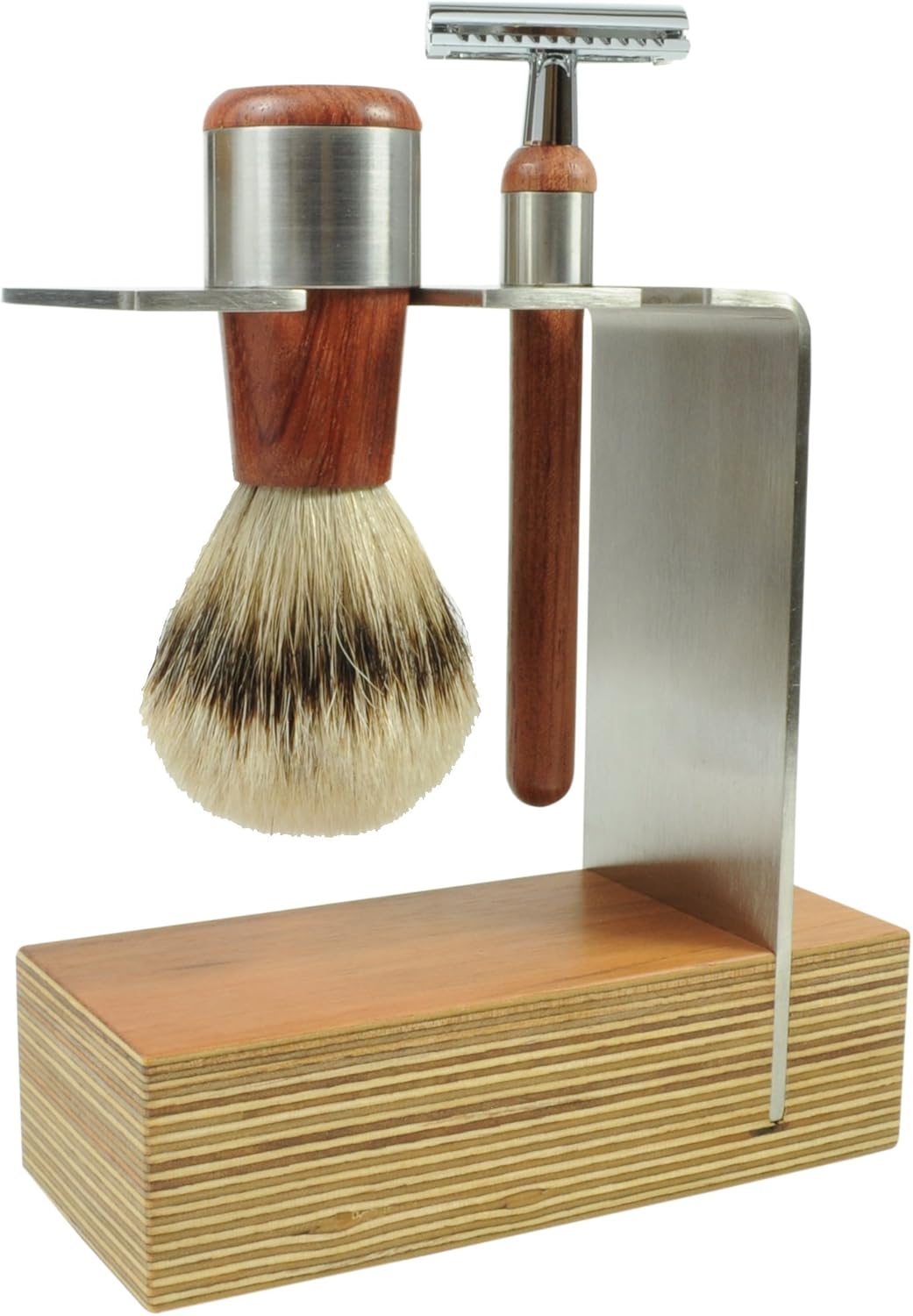 Golddachs Shaving Set with Shaving Brush (100 Percent Silver Tip) and ...