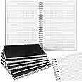 Amazon.com : Saypacck 6 Pack Waterproof A5 Graph Paper Spiral Notebook ...