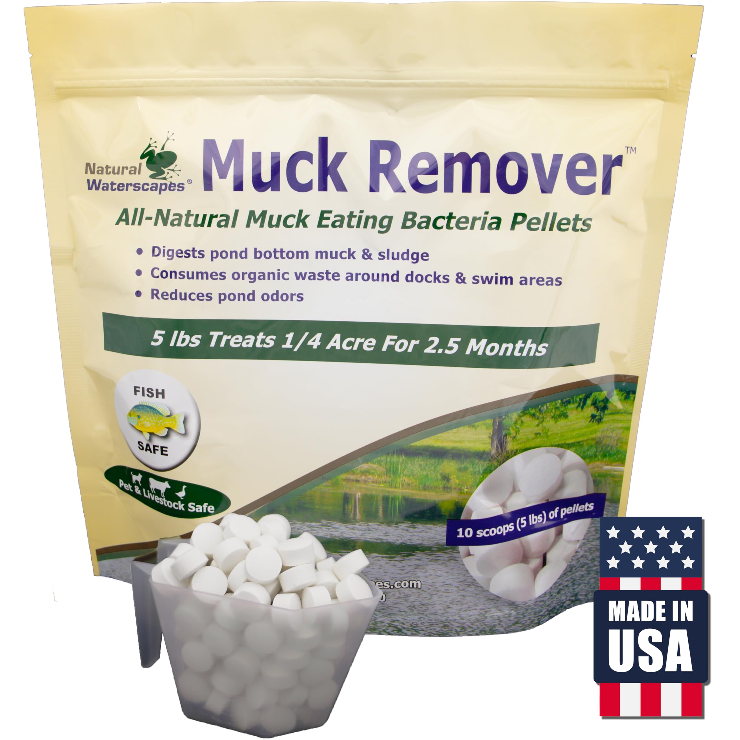Mua Muck Remover Pellets 5 lb (10 Scoops) | Pond Tablets Treat 1.25 ...