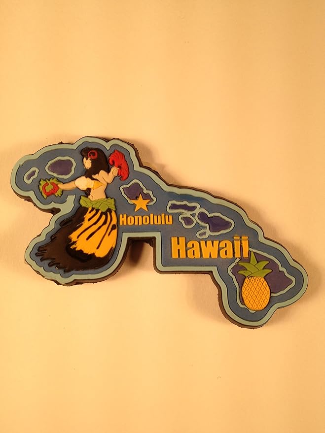 Amazon.com : Hawaii - HI State Magnet : Refrigerator Magnets ...