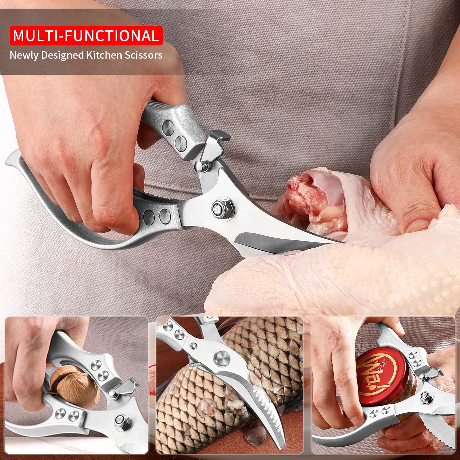 Mua MAD SHARK Poultry Shears, Kitchen Scissors for Food, Heavy Duty ...