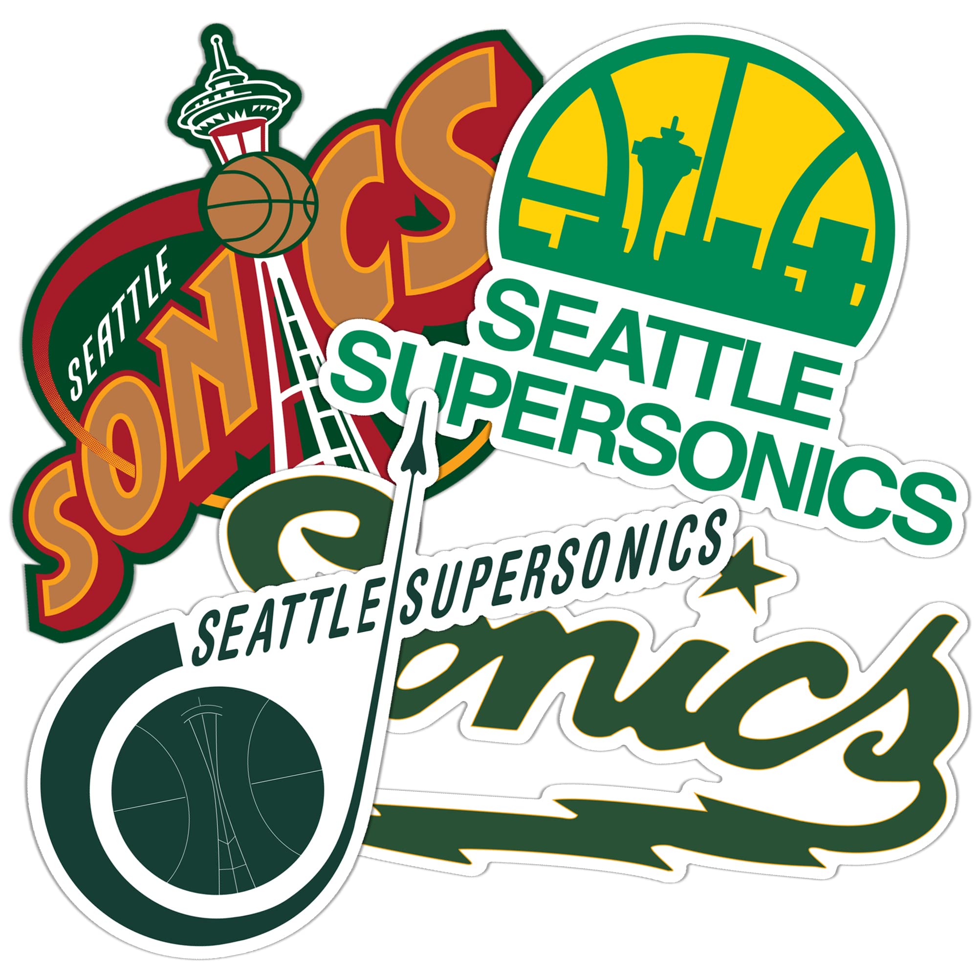 Mua Seattle Super Sonics Stickers NBA Officially Licensed Vinyl Decal ...
