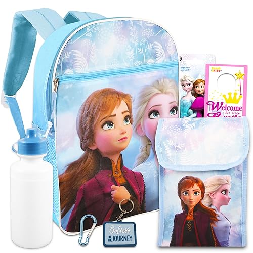Disney Frozen Elsa Backpack Set For Girls ~ 5 Pc Bundle With 16" Elsa ...