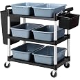 Amazon.com: Storage Cart 3 Tier Heavy Duty Commercial Grade Utility ...