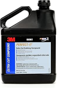 3M 06061 Perfect-It Extra Cut Rubbing Compound - 1 Gallon, Automotive ...