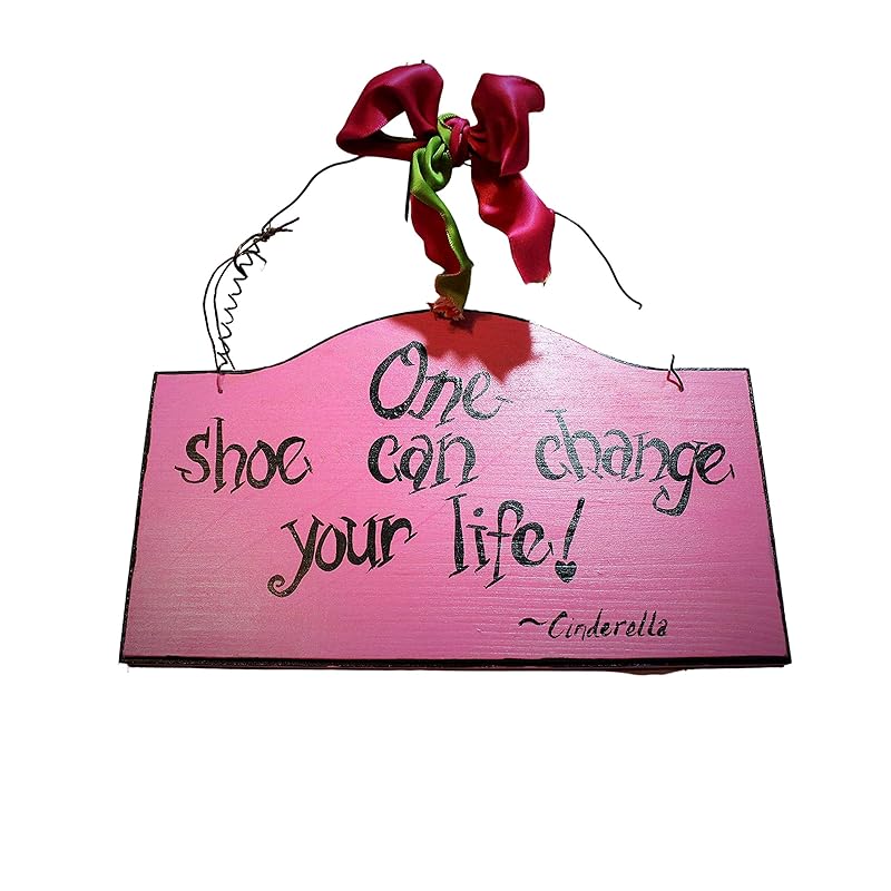 Amazon.com: One Shoe Can Change Your Life Hanging Wooden Sign Decor ...