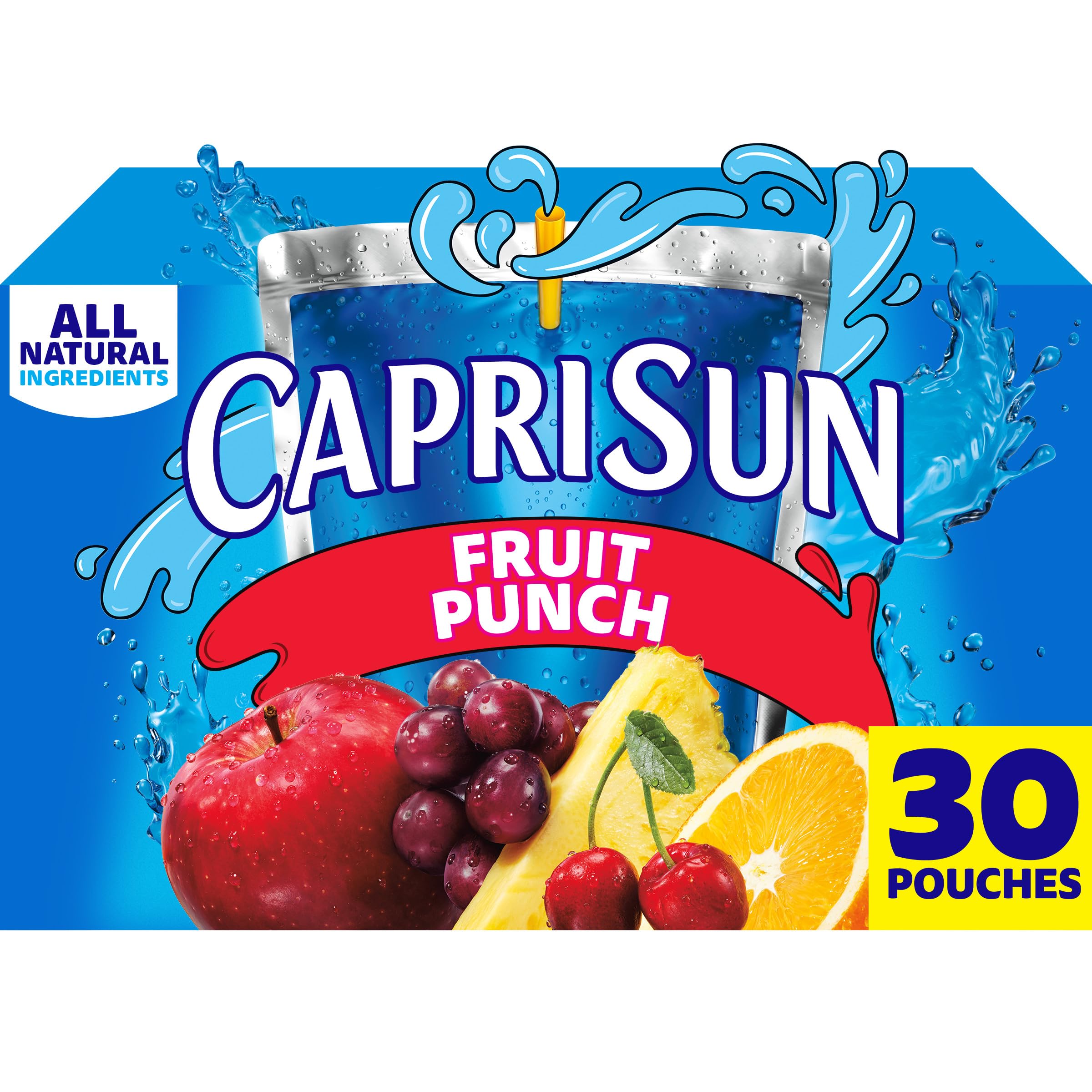 EXPIRED Capri Sun Fruit Punch flavored Juice Drink Blend, 30 ct Box, 6 ...