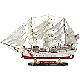 Amazon.com: SAILINGSTORY Wooden Model Ship US Coast Guard Eagle Barque ...