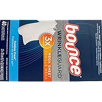 Amazon.com: Bounce Wrinkle Guard Mega Sheet Outdoor Fresh 40 Sheets per ...
