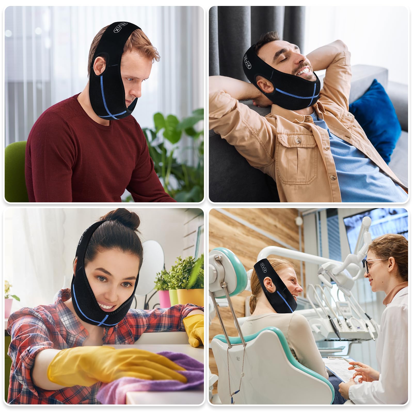 Mua REVIX Wisdom Teeth Ice Pack Head Wrap with 3D Sewing Face Ice Pack ...