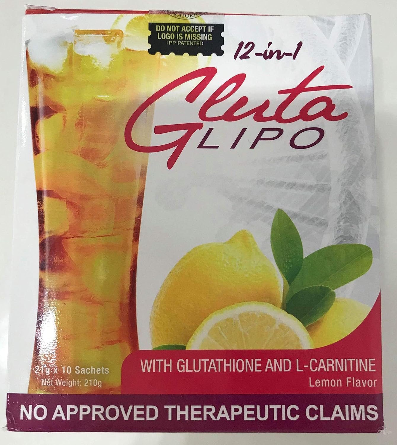GLUTA LIPO 12-in-1 Whitening & Slimming Juice (21g x 10 sachets): Buy ...