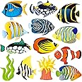 Amazon.com: Tropical Fish Cutouts 46 Pack Paper Colorful School ...