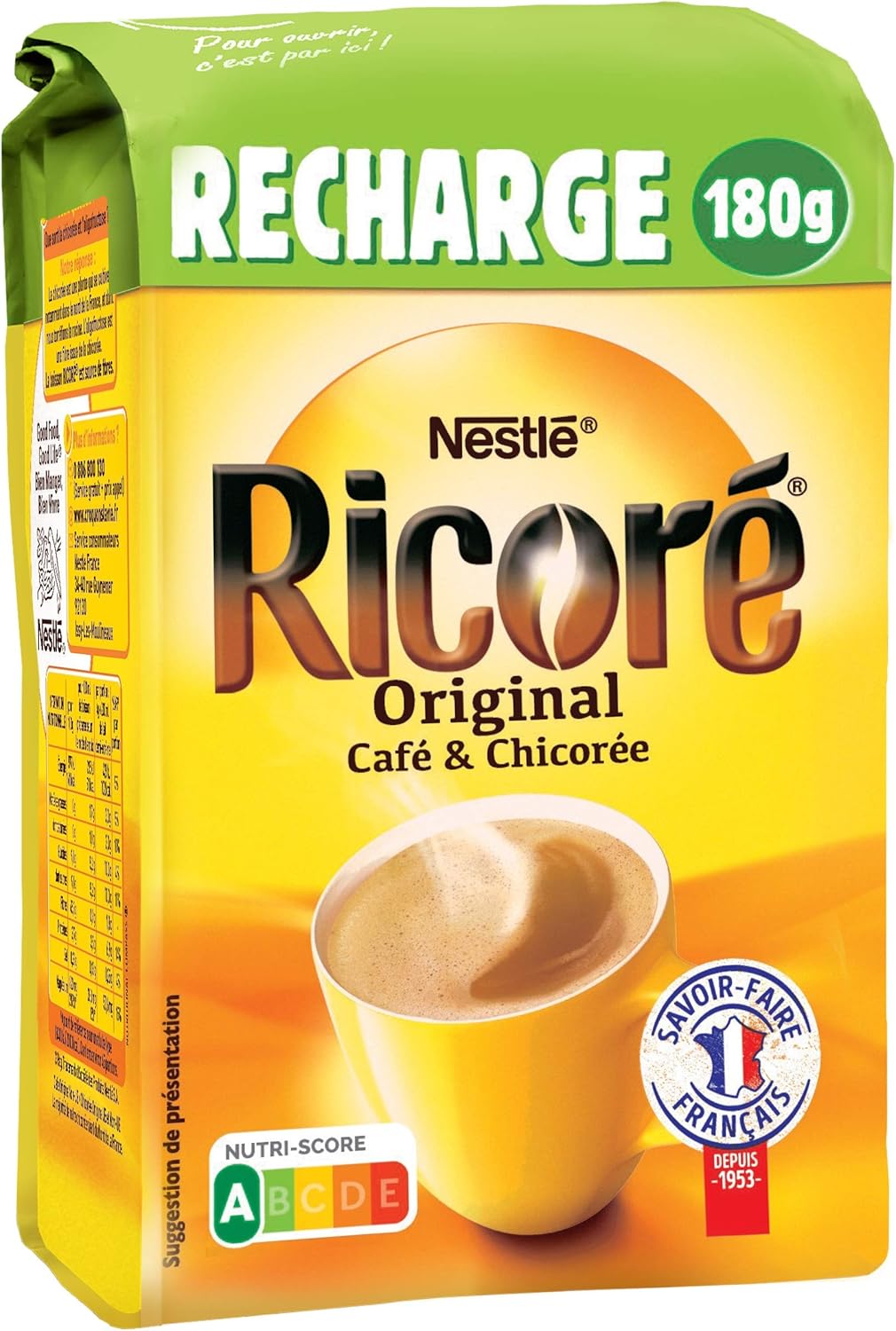 NESTLE - Ricoré Original Recharge, 540g (3 x 180 g), lot de 3: Amazon ...