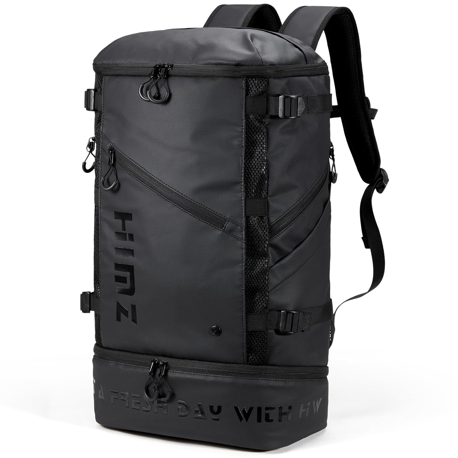 HIMZ WARRIOR Waterproof Camping Backpack with Insulated Compartment for ...