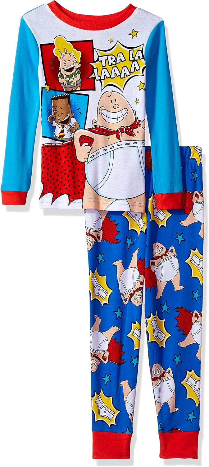 Amazon.com: Captain Underpants Boys 2-Piece Cotton Pajama Set: Clothing