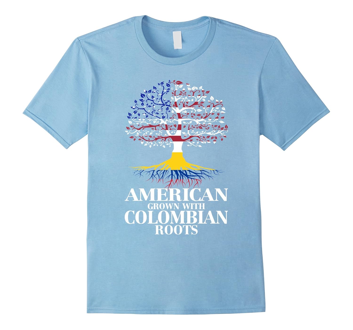 American Grown With COLOMBIAN Roots T-Shirt Tshirt-TD – Teedep