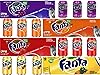 Fanta Fruit Flavored Soft Drink - Pineapple, Orange, Strawberry, and Grape Flavors - Bundled by ...