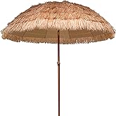 Amazon.com : Tangkula 7.2 FT Thatched Patio Umbrella, Hawaiian Style ...
