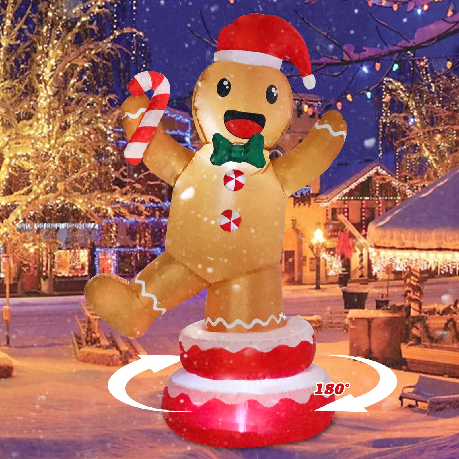 5 FT Christmas Inflatable Decorations, Outdoor Christmas Blow Up Yard ...