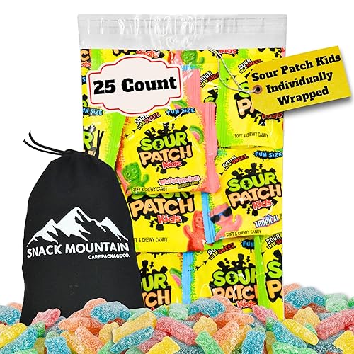 Snack Mountain Assortment of Sour Candy Kids Treat Size (25 Packs ...
