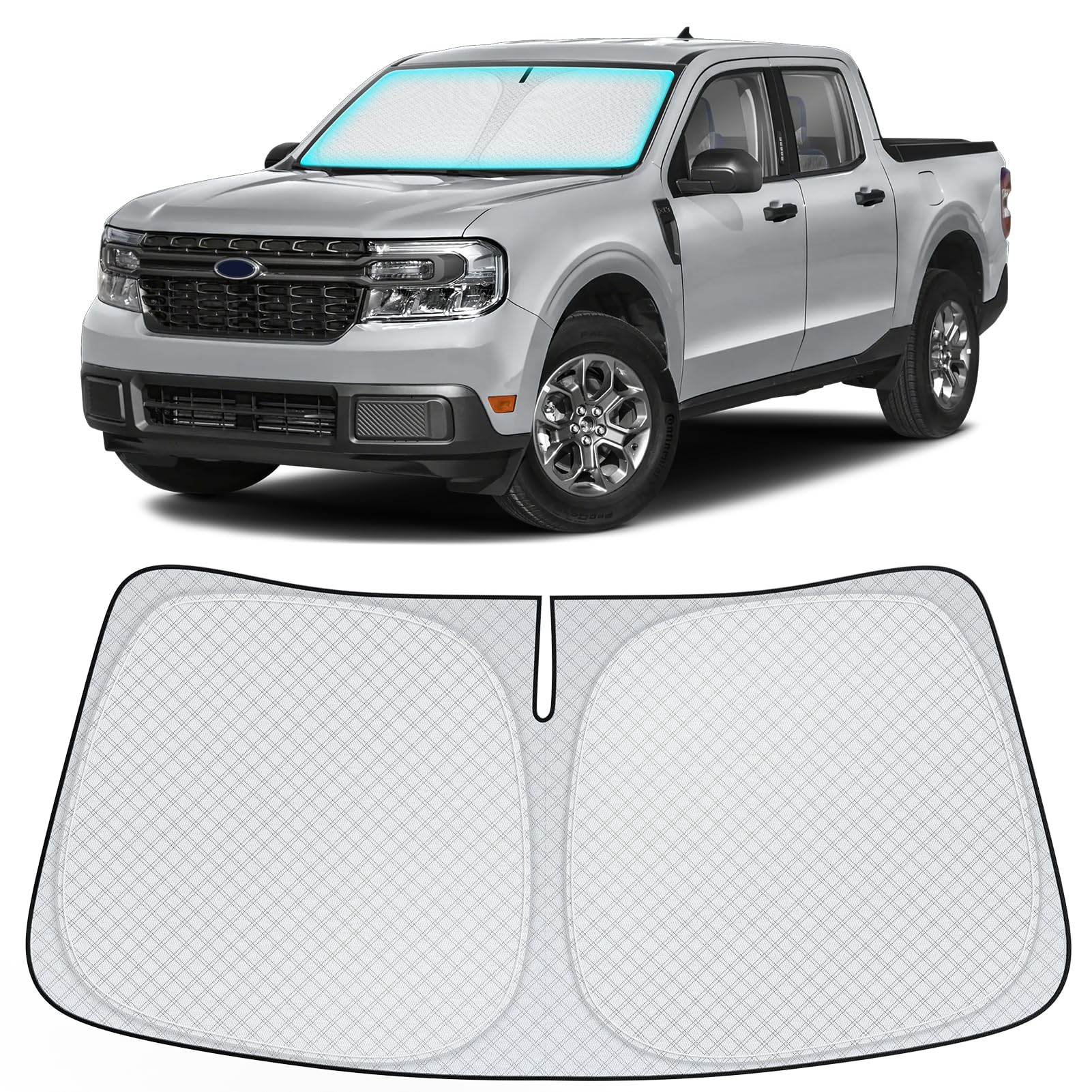 INSAUTO Windshield Sun Shade for 2022 2023 2024 2025 Ford Maverick ...