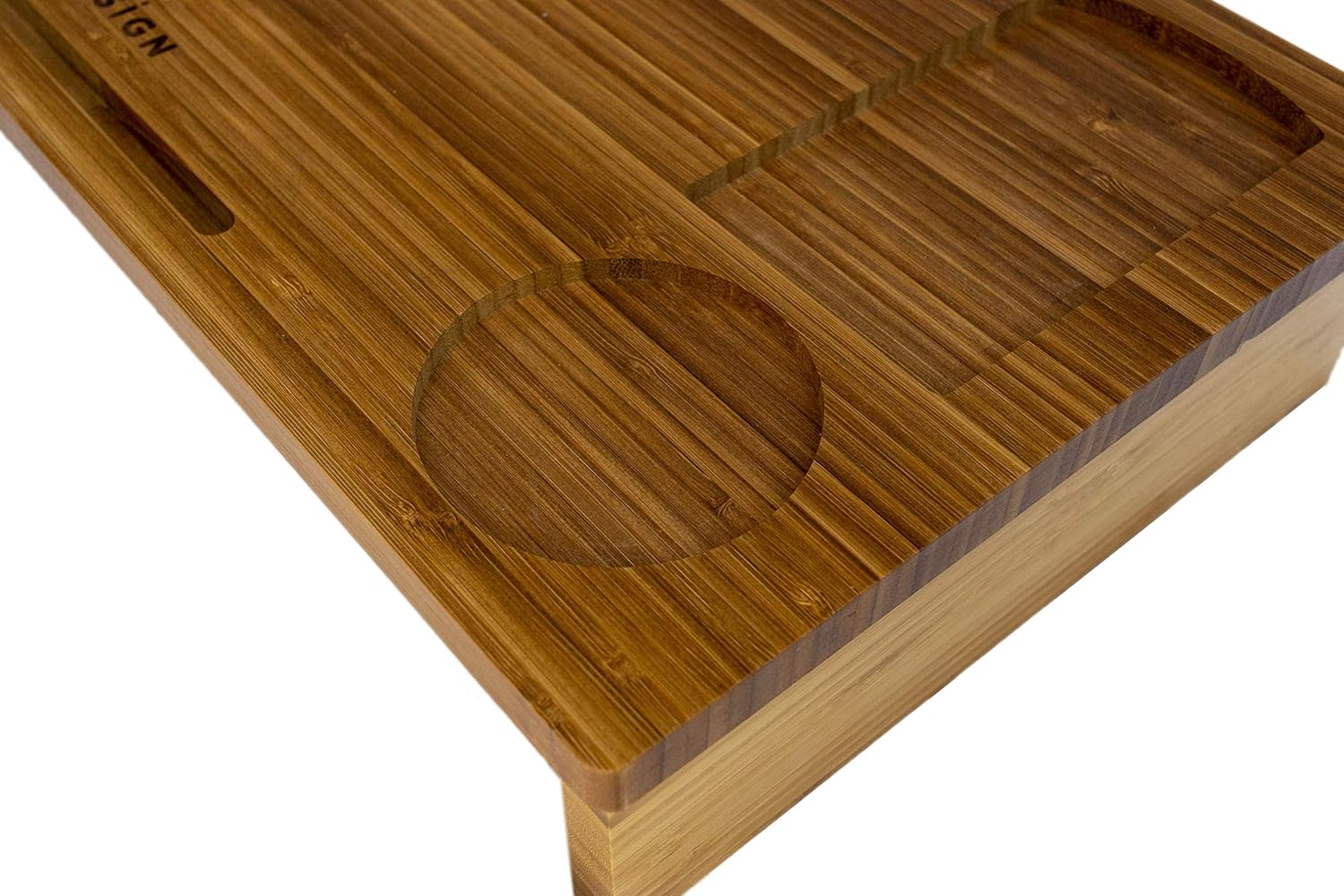 mimi DESIGN Bamboo Monitor & Laptop Stand, Wooden Desk Riser, Notebook ...