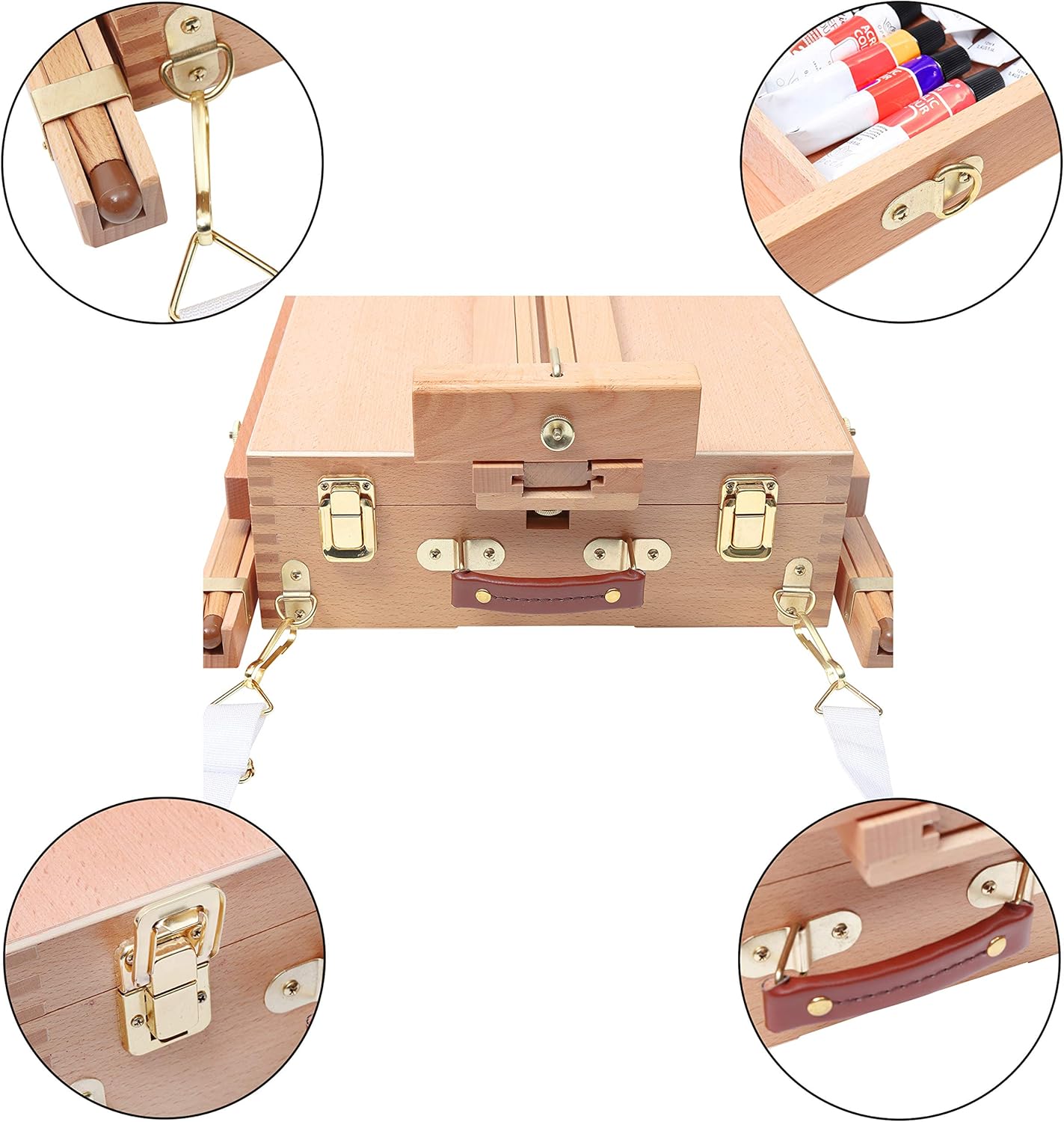 Kurtzy Easel Stand – 190cm French Easel – Adjustable Foldable Large ...