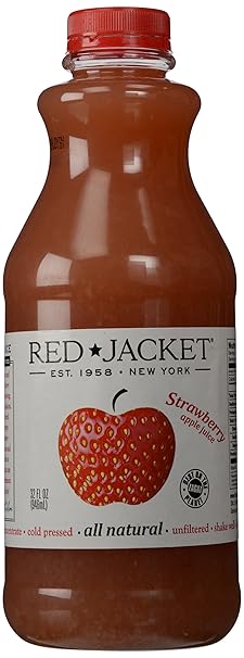 Red Jacket Strawberry Apple Juice, 32 oz: Amazon.com: Grocery & Gourmet ...