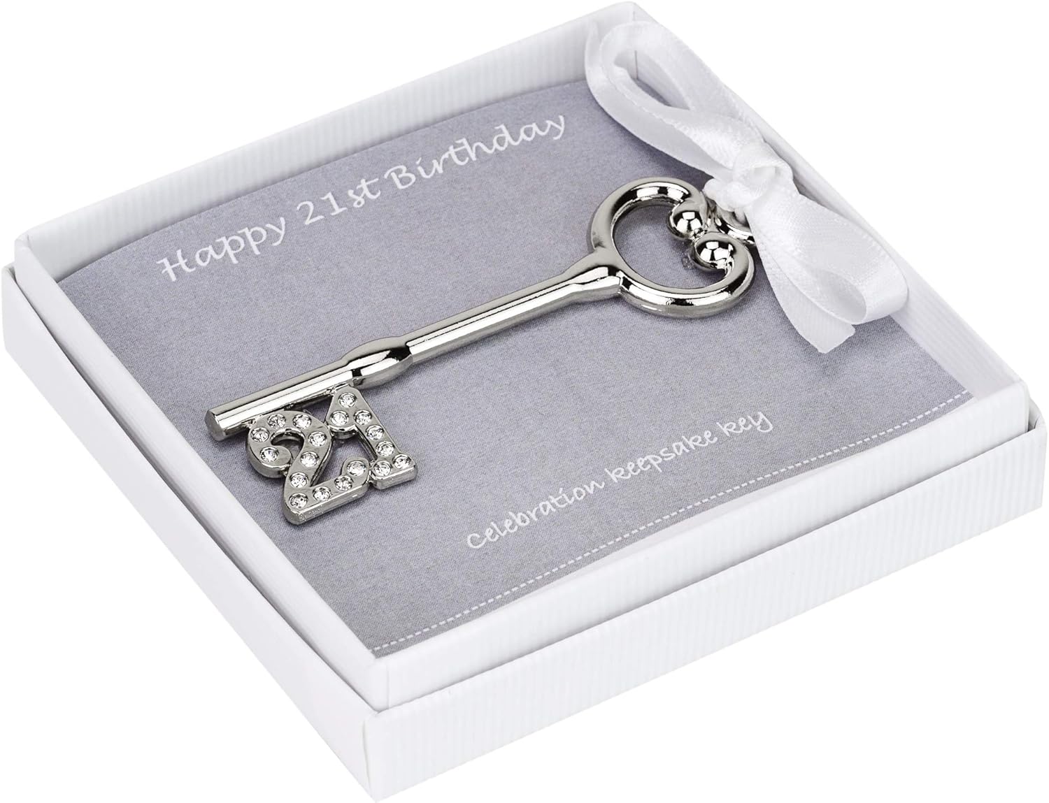 21st Birthday - Metal Key in presentation box: Amazon.co.uk: Kitchen & Home