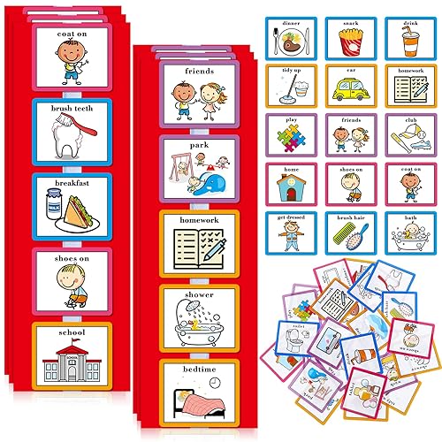 35 Pieces Visual Schedule Cards Routine Cards Home Chore Chart Routine ...
