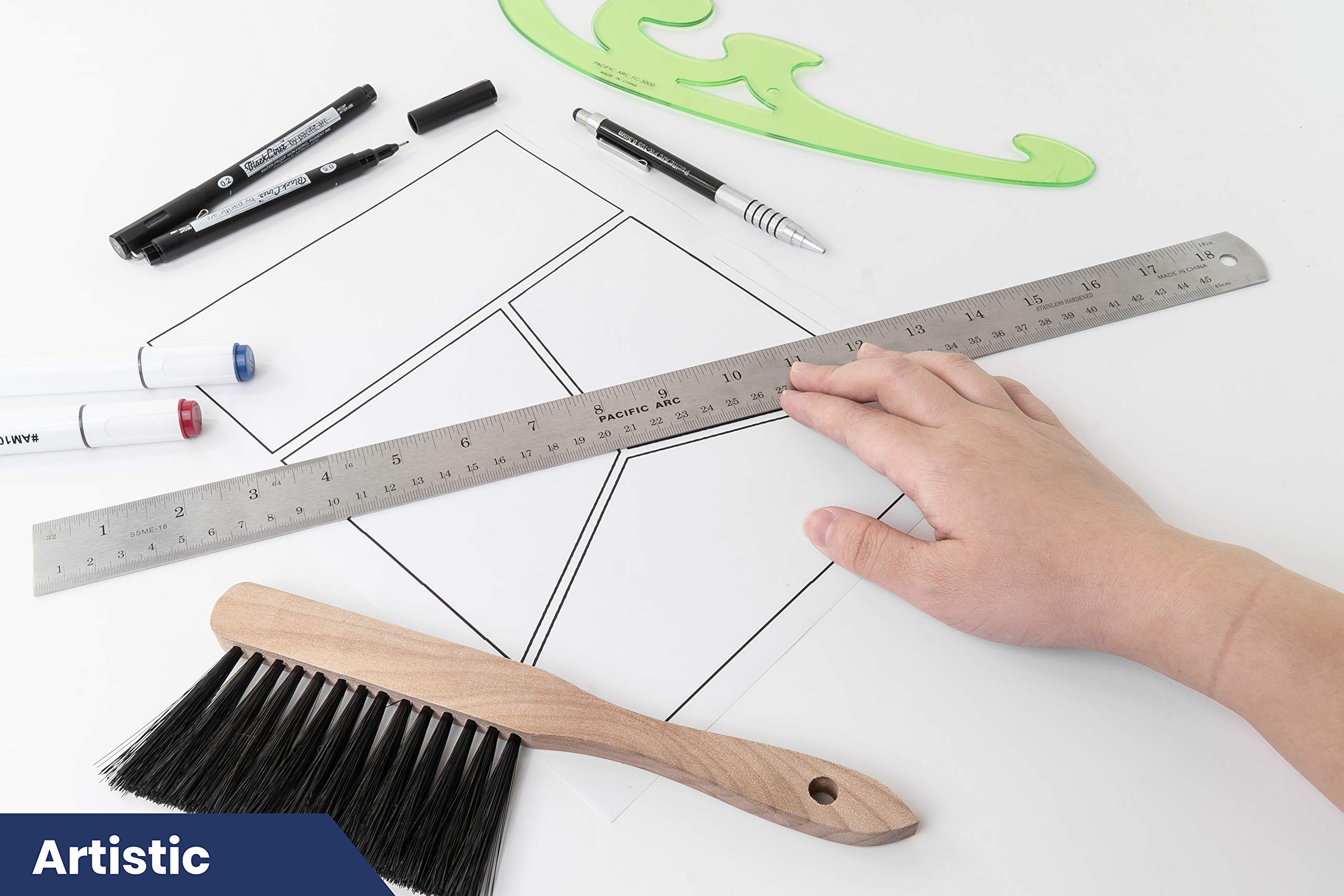 Mua Pacific Arc 18 Inch Stainless Steel Ruler with Inch/Metric ...