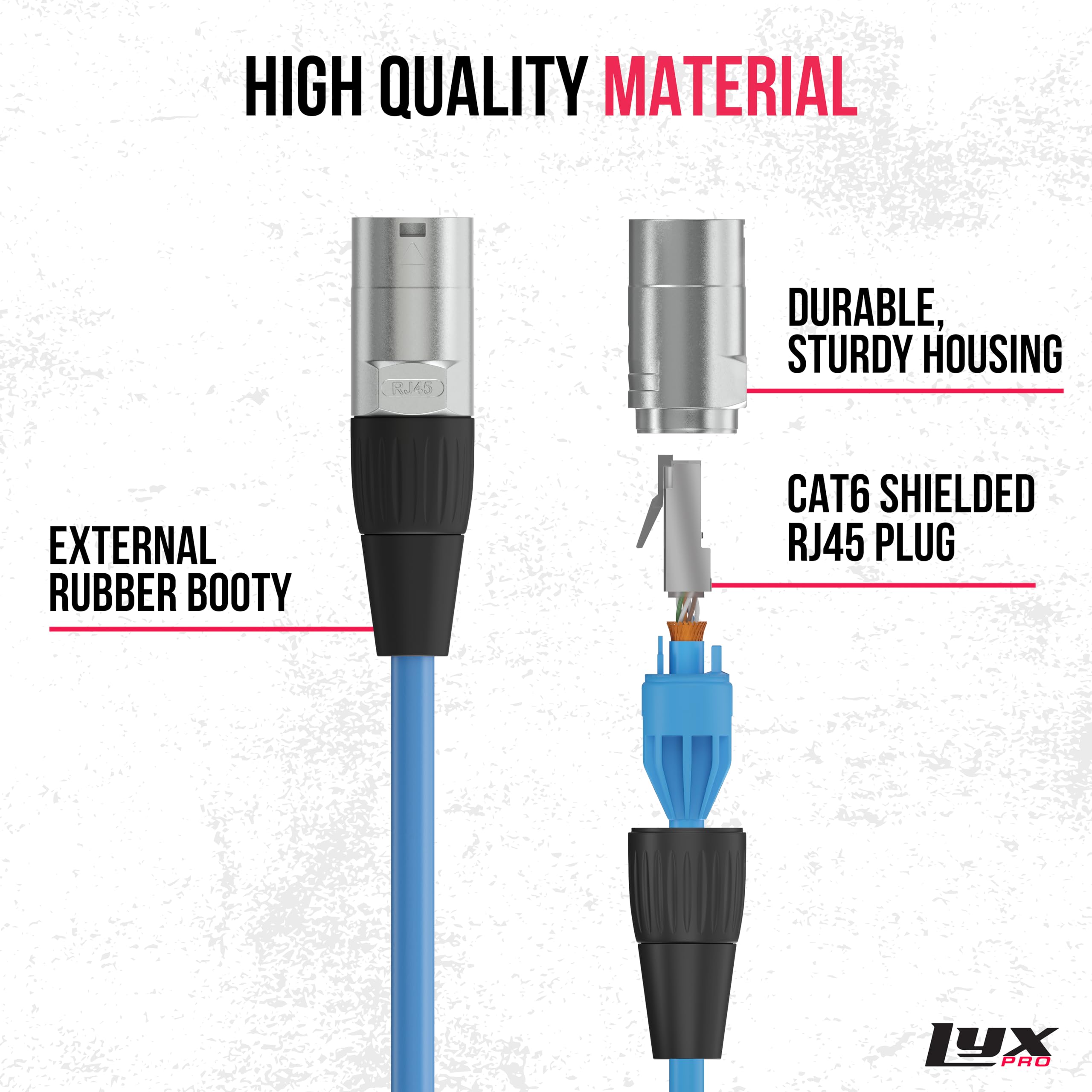Mua LyxPro 100 Feet Shielded CAT6 Ethercon Cable - Professional Audio ...