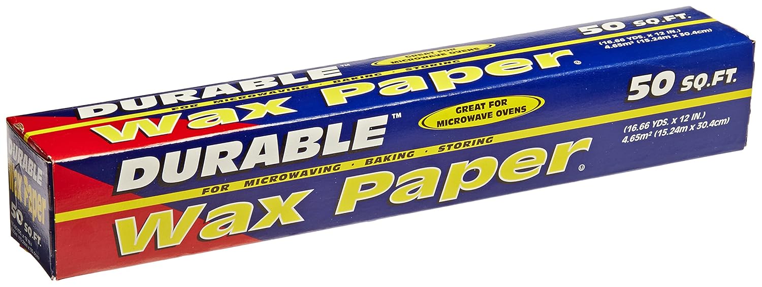 Amazon.com: Durable Packaging Durable Wax Paper, 12" x 50", Silver ...