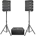 Amazon.com: PRORECK Concert Set 6000W P.M.P.O Stereo/Mono DJ Powered PA ...