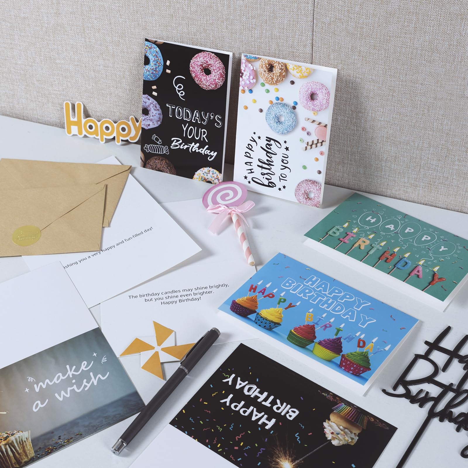 Mua 120 Happy Birthday Cards with Envelopes, Birthday Cards Bulk with ...