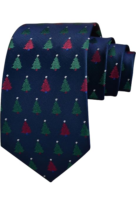 Christmas Ties For Men Merry Christmas Icons Necktie Mens Tie Black ...