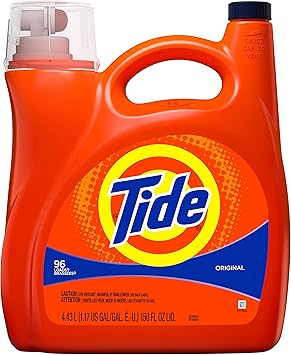 Amazon.com : Tide Liquid Laundry Detergent, Original, 96 Loads 150 fl ...