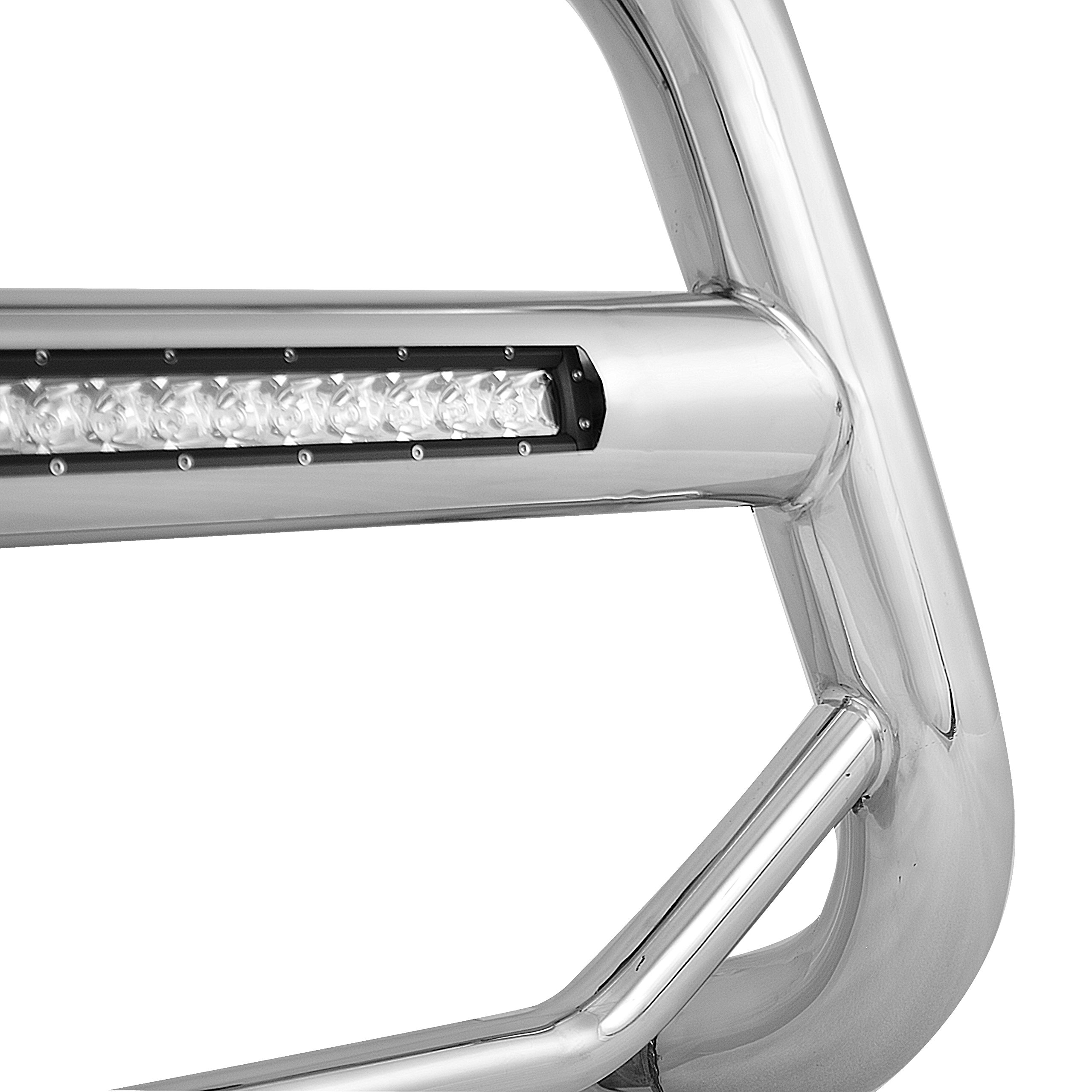 Mua Black Horse MAX Beacon Bull Bar No Skid Plate Stainless Steel ...