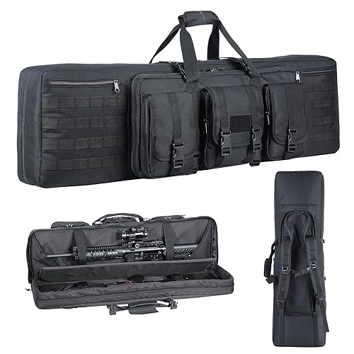 G GATRIAL Soft-Rifle-Case Tactical Double-Rifle-Pistol Bag Long-Gun ...