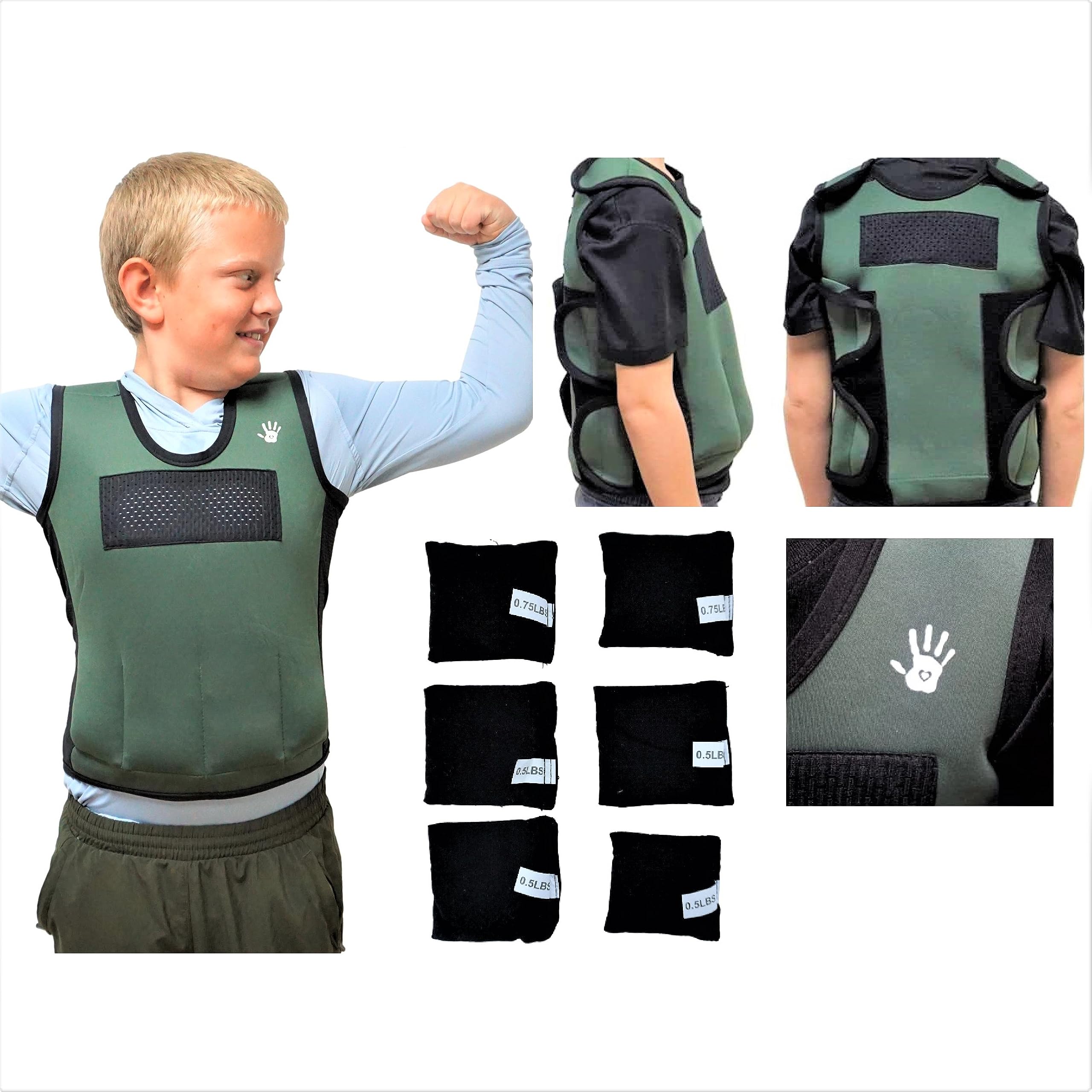 Mua Weighted Vest For Kids - Adjustable Compression Vest With Six ...