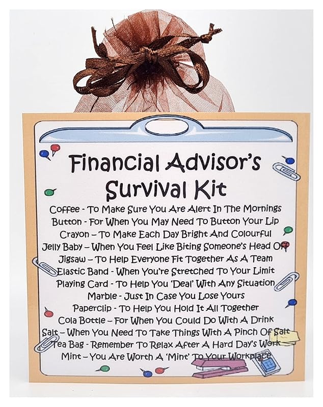 Financial Advisor's Survival Kit - Fun Novelty Office Gift & Card ...