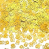 Amazon.com: WILLBOND 50th Birthday Confetti 50 Number Confetti 50th ...