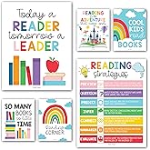 Amazon.com: Hadley Designs 6 Colorful Reading Posters For Classroom ...